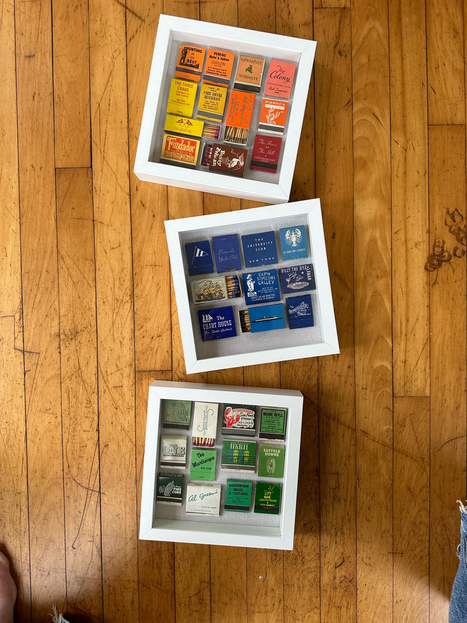 Displaying a matchbook collection gift idea | clare-sullivan.com