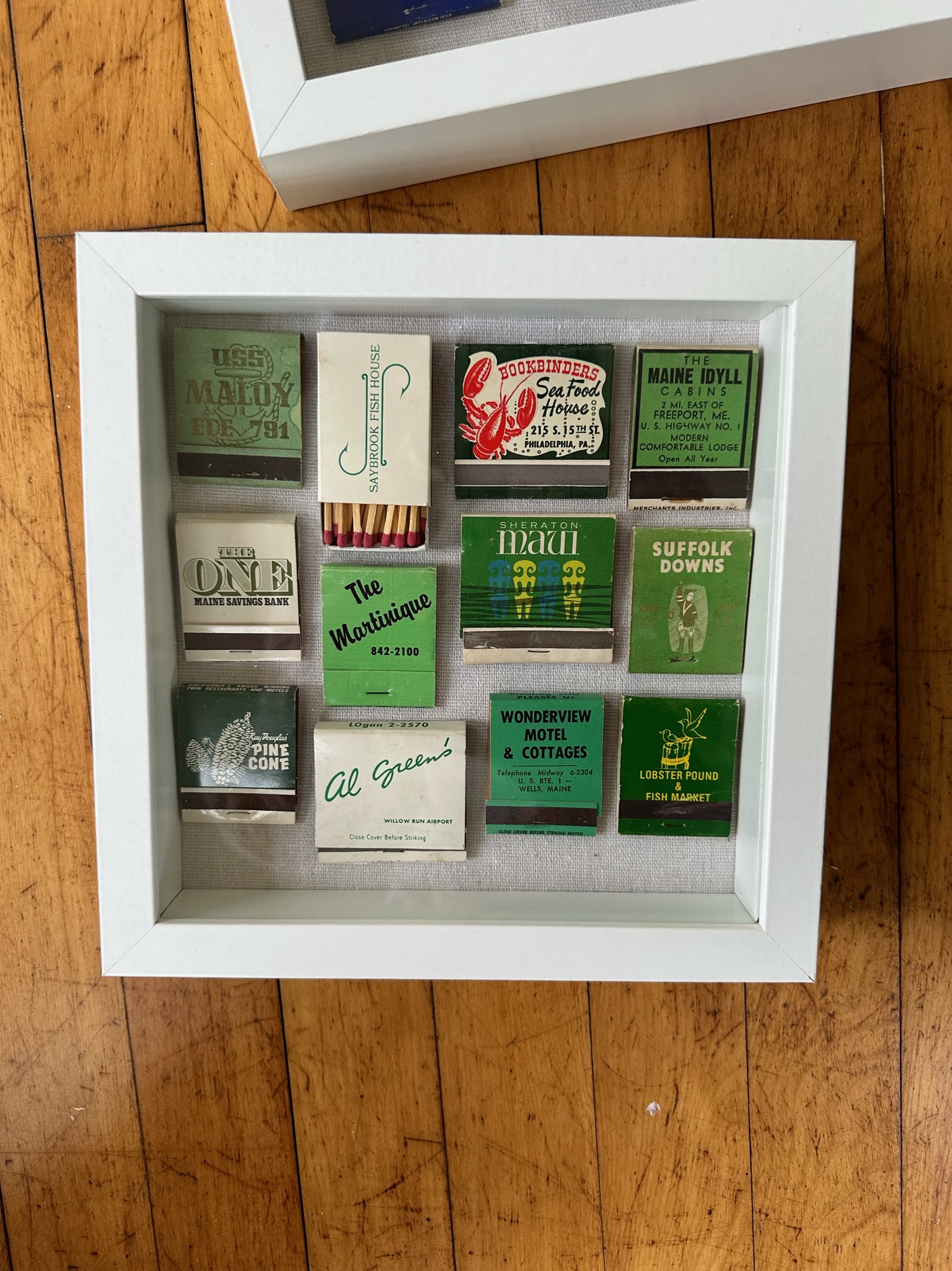 Displaying a matchbook collection gift idea | clare-sullivan.com