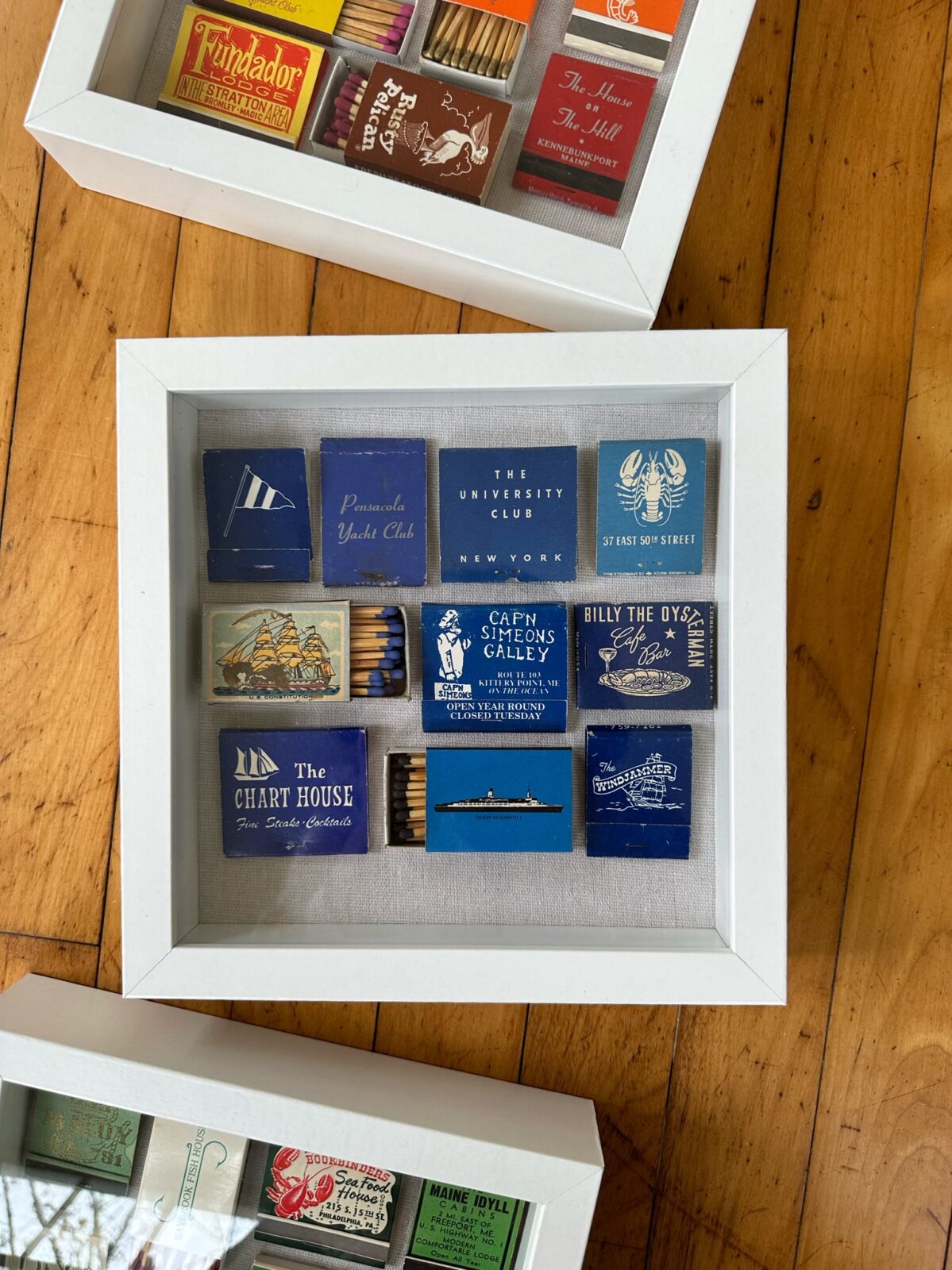 Displaying a matchbook collection gift idea | clare-sullivan.com
