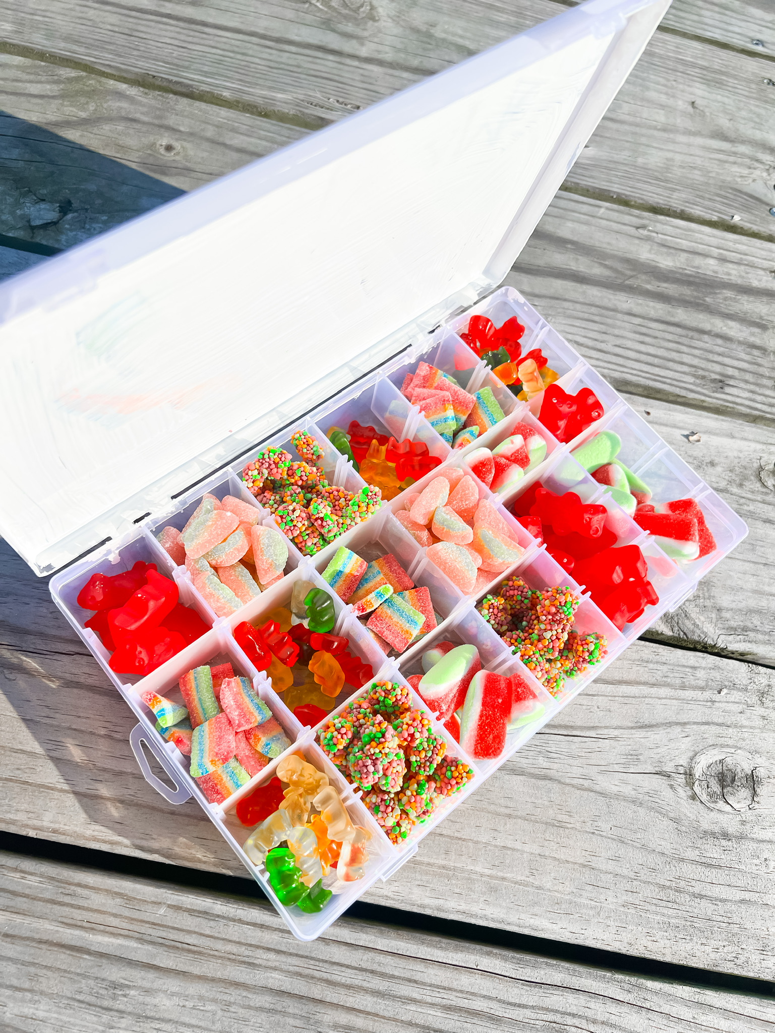 Hand-painted tackle box DIY gift idea | clare-sullivan.com